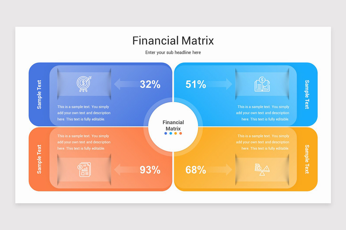 Financial Matrix Presentation PowerPoint Template | Nulivo Market