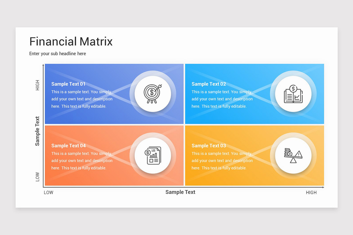 Financial Matrix Presentation PowerPoint Template | Nulivo Market