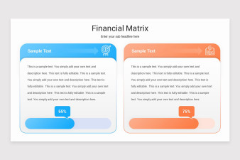 Financial Matrix Presentation PowerPoint Template | Nulivo Market