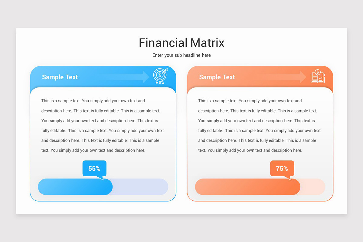 Financial Matrix Presentation Keynote Template | Nulivo Market