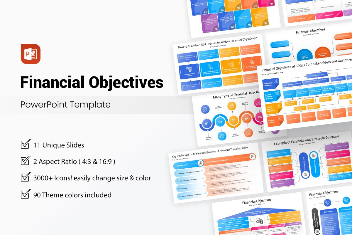 Financial Objectives Presentation PowerPoint Template | Nulivo Market