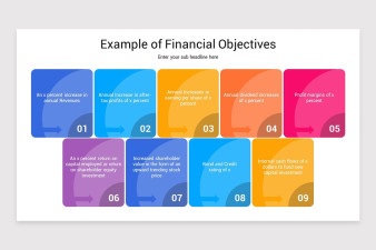Financial Objectives Presentation PowerPoint Template | Nulivo Market