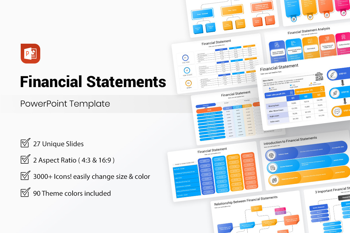 Financial Statements Presentation PowerPoint Template | Nulivo Market