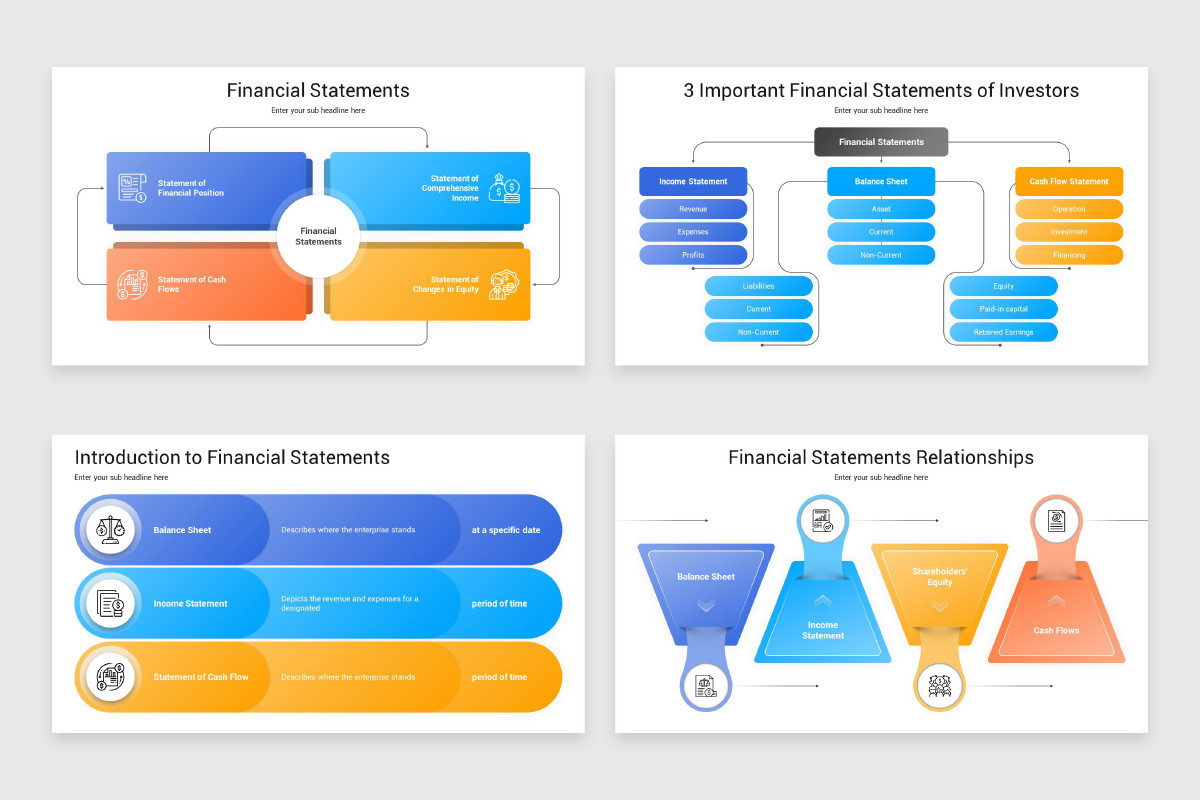 Financial Statements Presentation PowerPoint Template | Nulivo Market