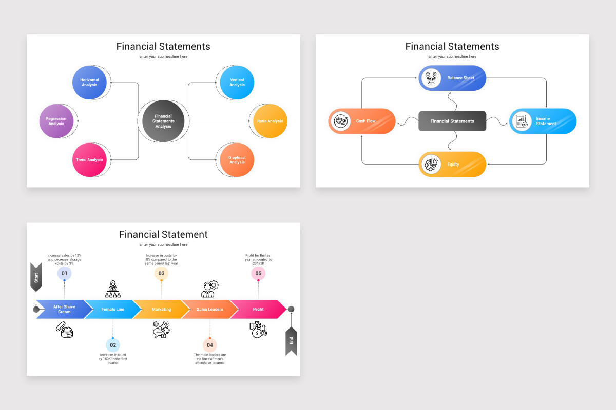 Financial Statements Presentation PowerPoint Template | Nulivo Market