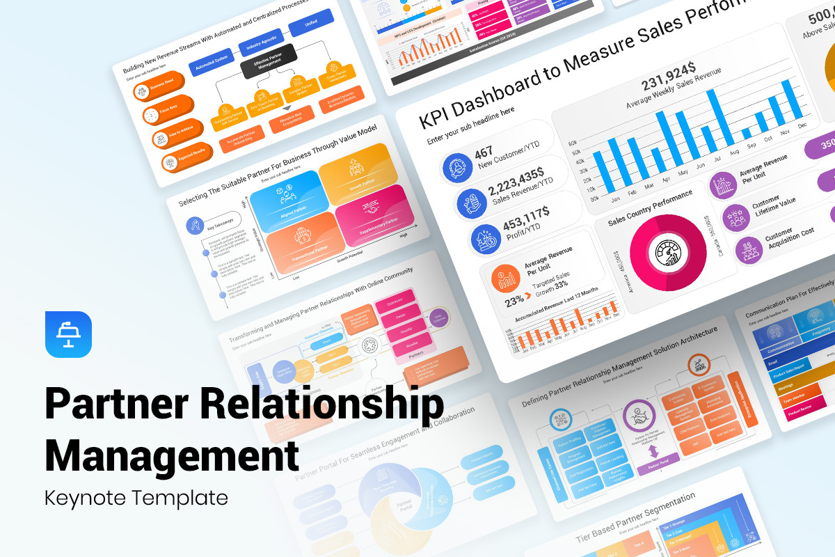 Partner Relationship Management Keynote Template | Nulivo Market