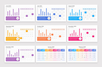 Calendar 2025 Presentation PowerPoint Template | Nulivo Market