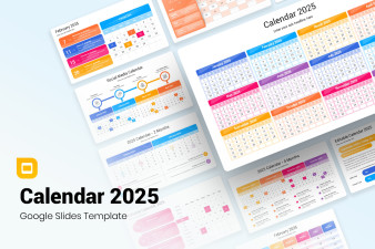 Calendar 2025 Presentation Google Slides Template | Nulivo Market