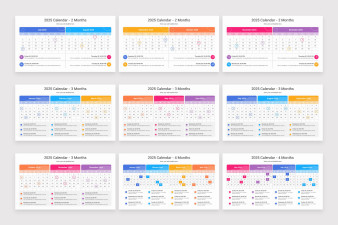 Calendar 2025 Presentation Google Slides Template | Nulivo Market