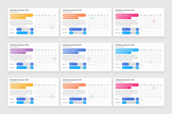 Calendar 2025 Presentation Google Slides Template | Nulivo Market