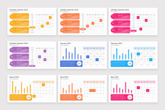 Calendar 2025 Presentation Google Slides Template | Nulivo Market