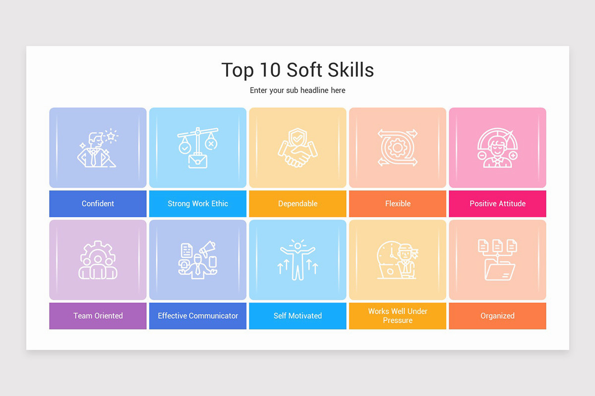 Hard Skills and Soft Skills Google Slides Template | Nulivo Market