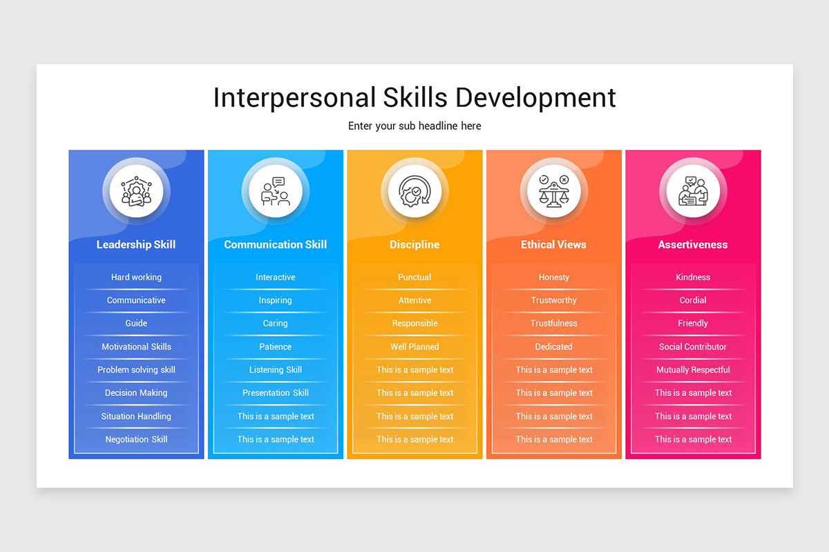 Interpersonal Skills Development Keynote Template | Nulivo Market