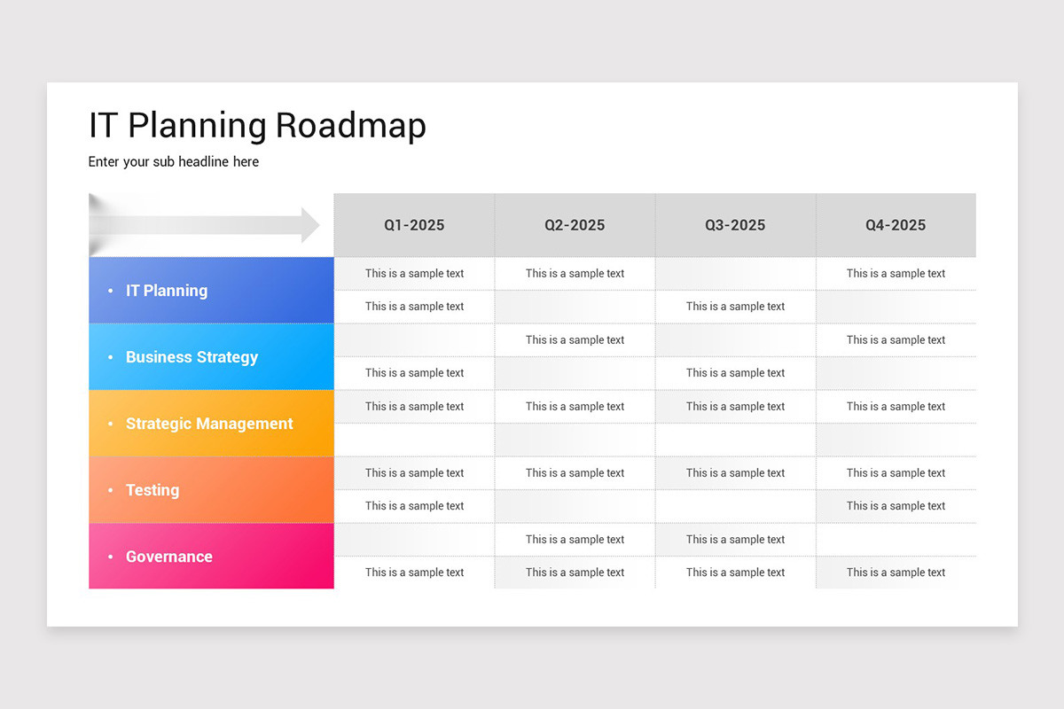 IT Roadmap Presentation PowerPoint Template | Nulivo Market