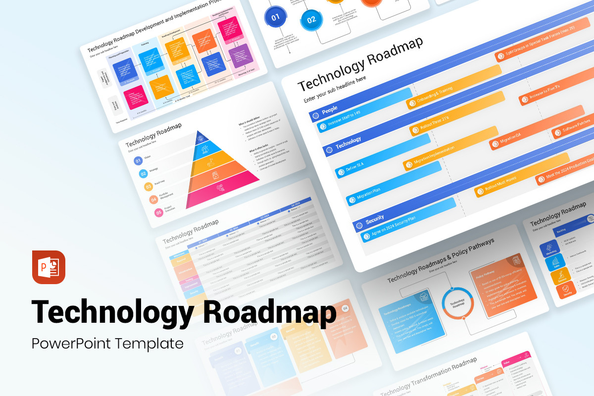 Technology Roadmap PowerPoint Template | Nulivo Market