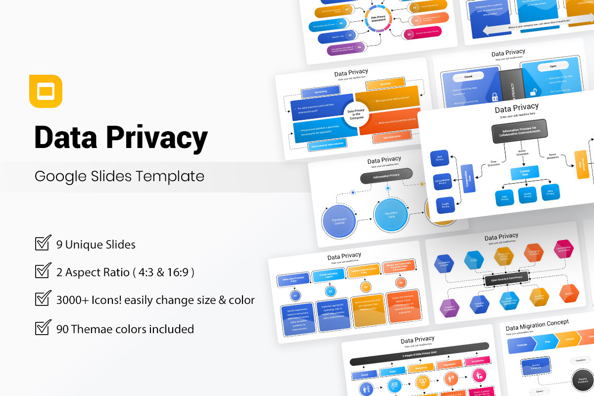 Data Privacy Google Slides Presentation Template | Nulivo Market