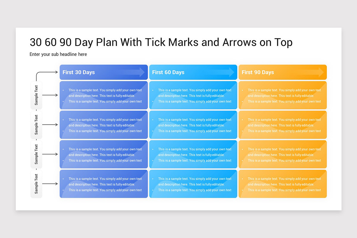 90 Days Plan Model Google Slides Template | Nulivo Market