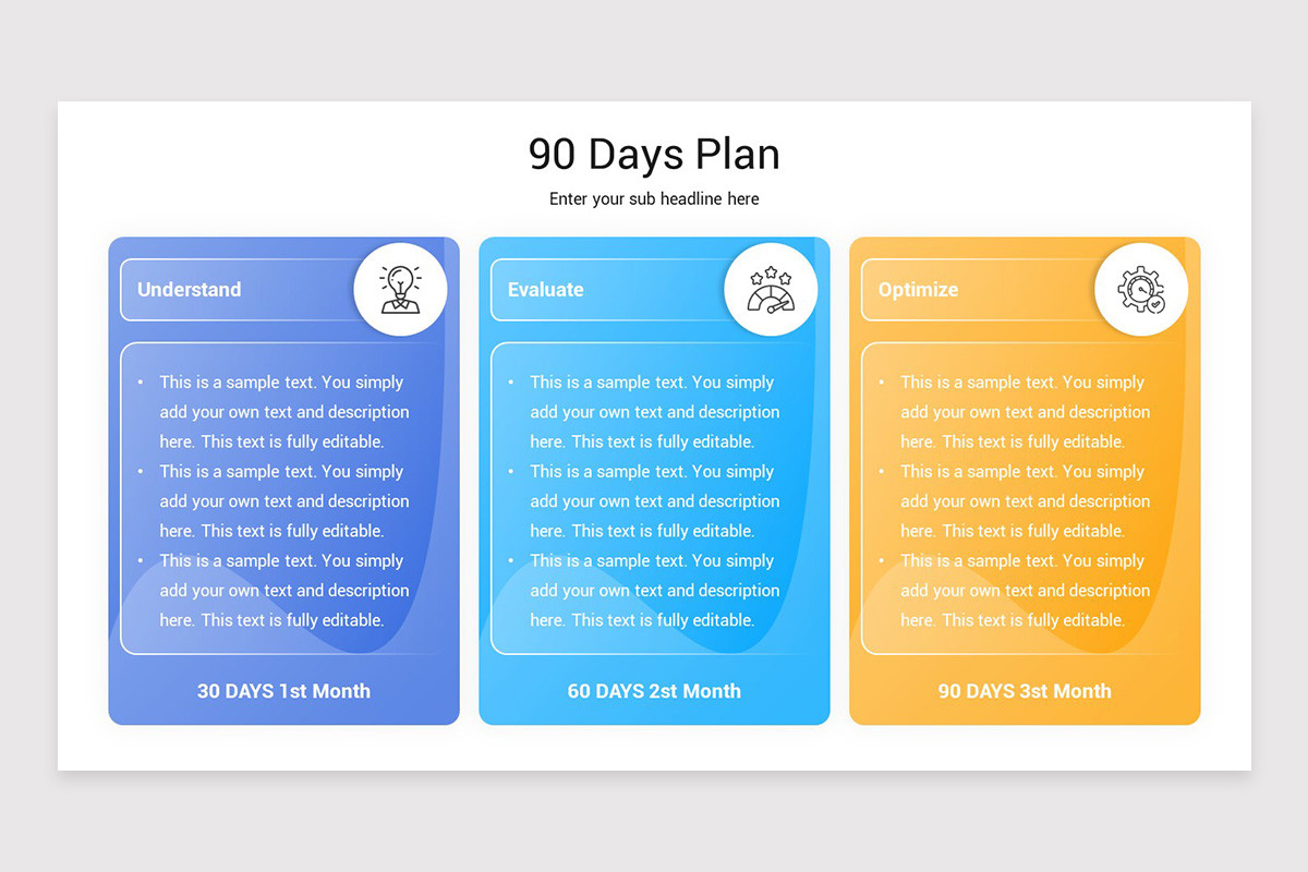 90 Days Plan Model Google Slides Template | Nulivo Market