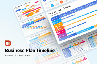Business Plan Timeline PowerPoint Template | Nulivo Market