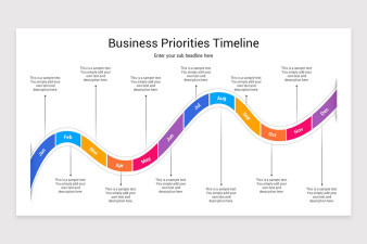 Business Priorities Timeline PowerPoint Template | Nulivo Market