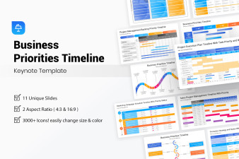 Business Priorities Timeline Keynote Template | Nulivo Market