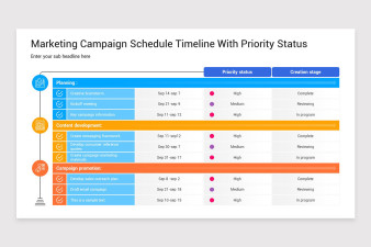 Business Priorities Timeline Keynote Template | Nulivo Market