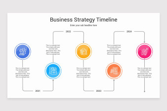 Business Strategy Timeline PowerPoint Template | Nulivo Market