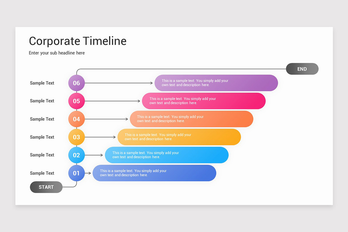 Corporate Timeline PowerPoint Template | Nulivo Market