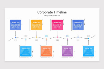 Corporate Timeline PowerPoint Template | Nulivo Market