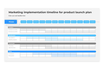 Go To Market Timeline Keynote Template | Nulivo Market