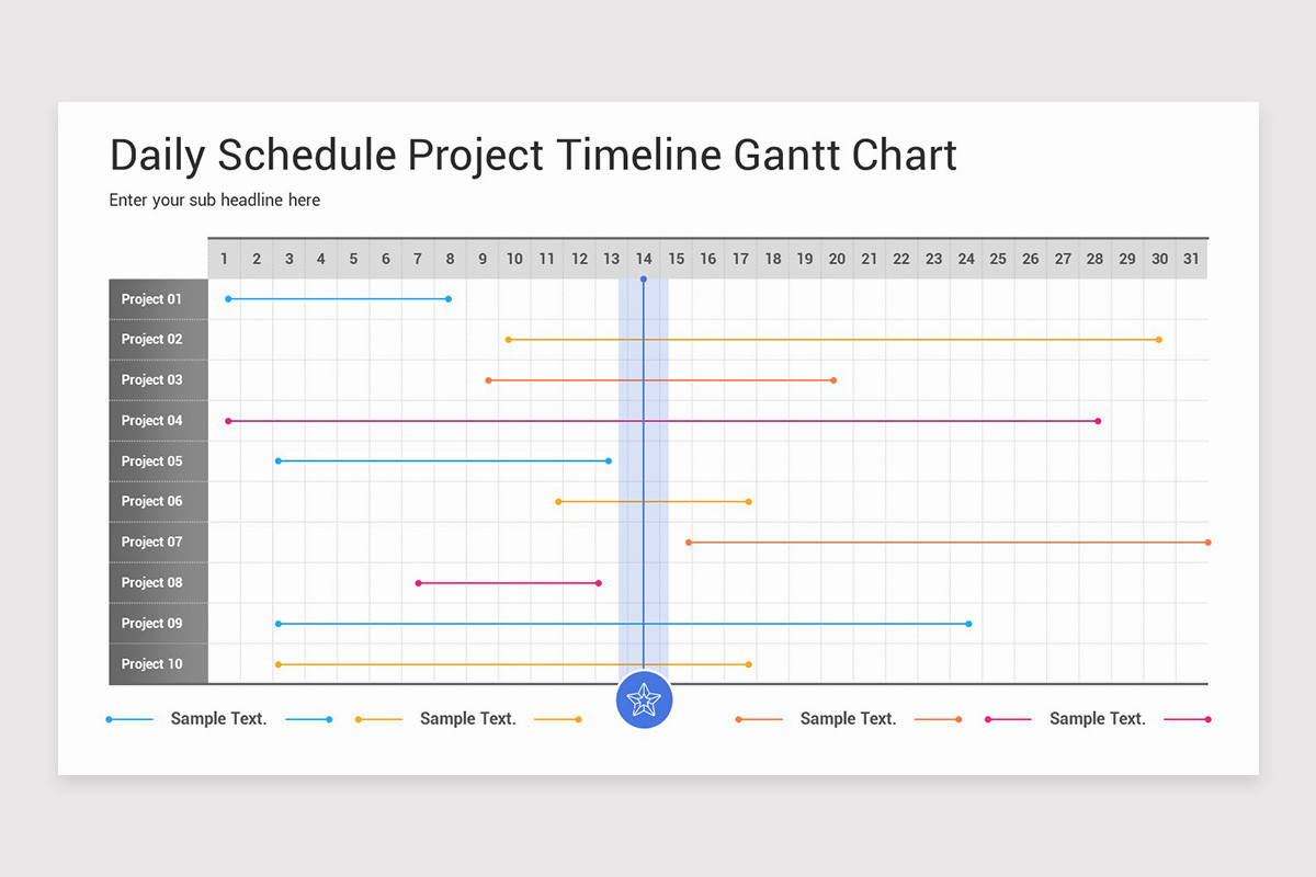 Daily Schedule Timeline Google Slides Template | Nulivo Market