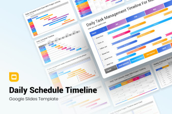 Daily Schedule Timeline Google Slides Template | Nulivo Market