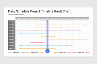 Daily Schedule Timeline Google Slides Template | Nulivo Market