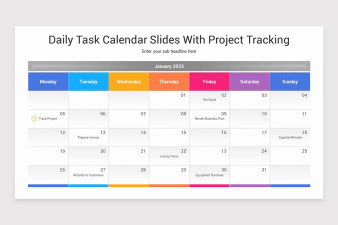 Daily Schedule Timeline Google Slides Template | Nulivo Market