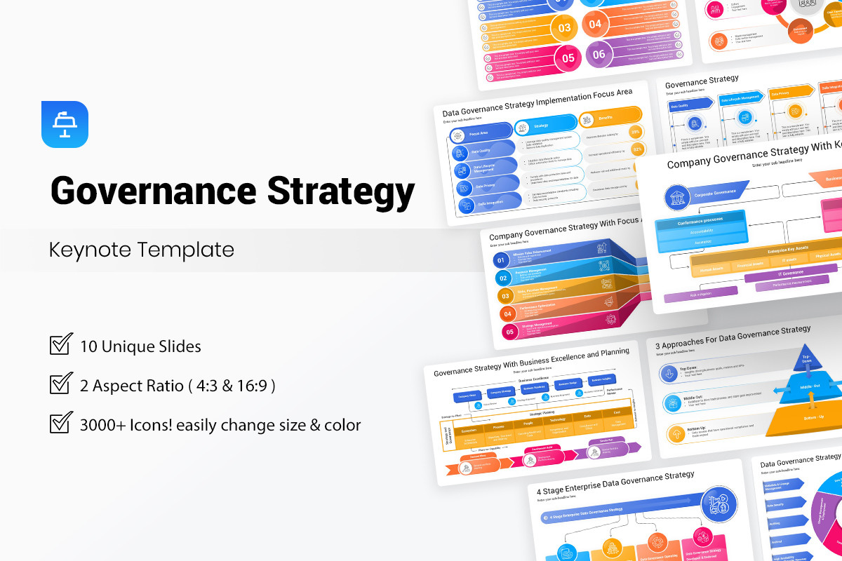 Governance Strategy Keynote Presentation Template | Nulivo Market