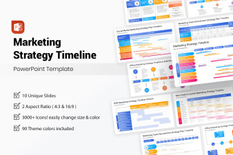 Marketing Strategy Timeline PowerPoint Template | Nulivo Market