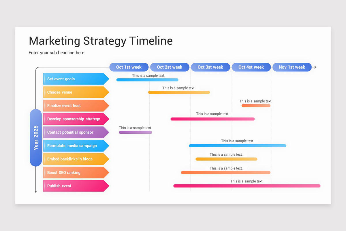 Marketing Strategy Timeline Keynote Template | Nulivo Market