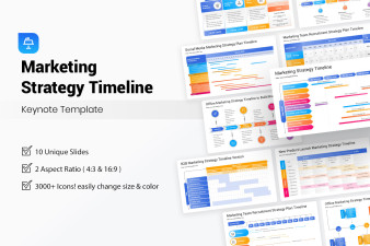 Marketing Strategy Timeline Keynote Template | Nulivo Market