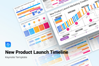 New Product Launch Timeline Keynote Template | Nulivo Market