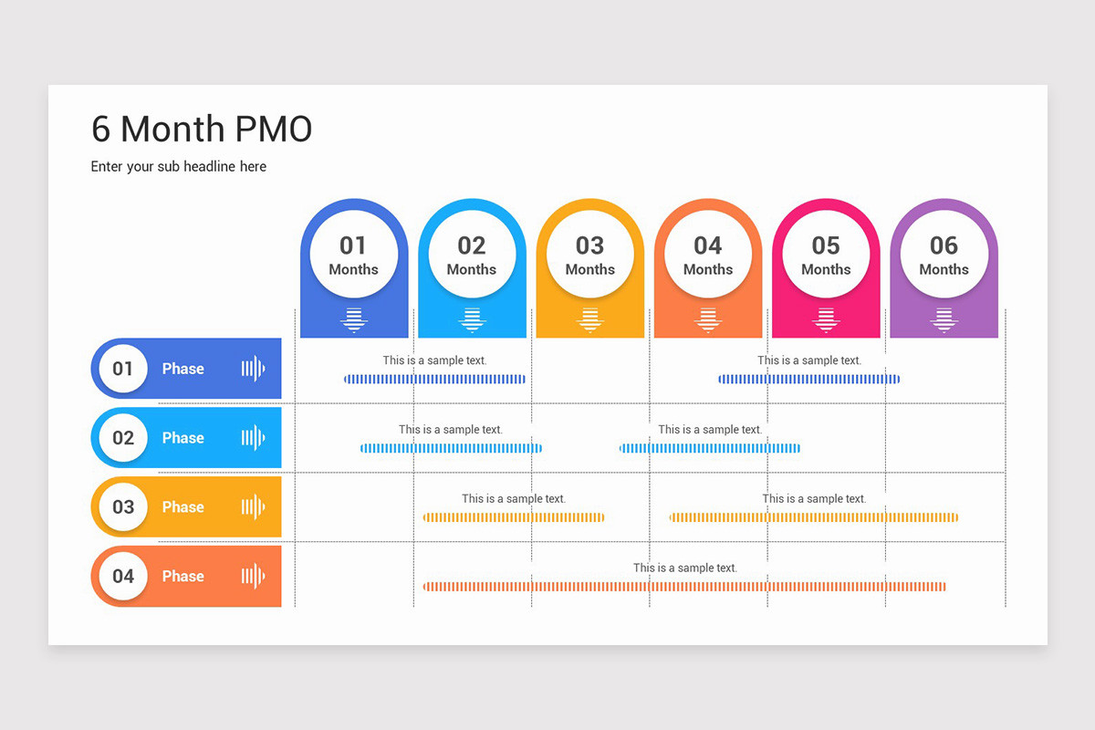 PMO Timeline Models PowerPoint Template | Nulivo Market