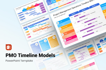 PMO Timeline Models PowerPoint Template | Nulivo Market