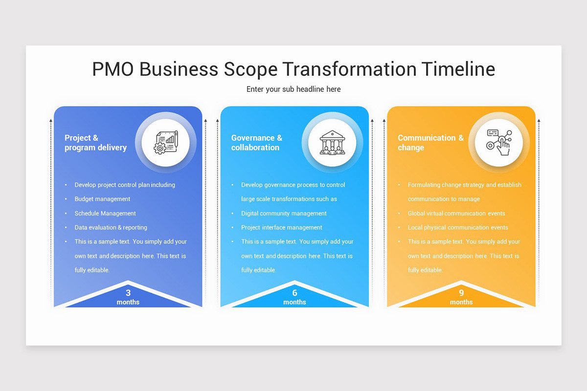 PMO Timeline Models Keynote Template | Nulivo Market