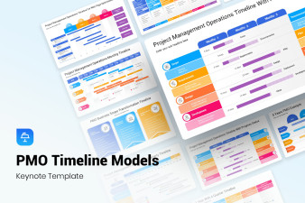 PMO Timeline Models Keynote Template | Nulivo Market