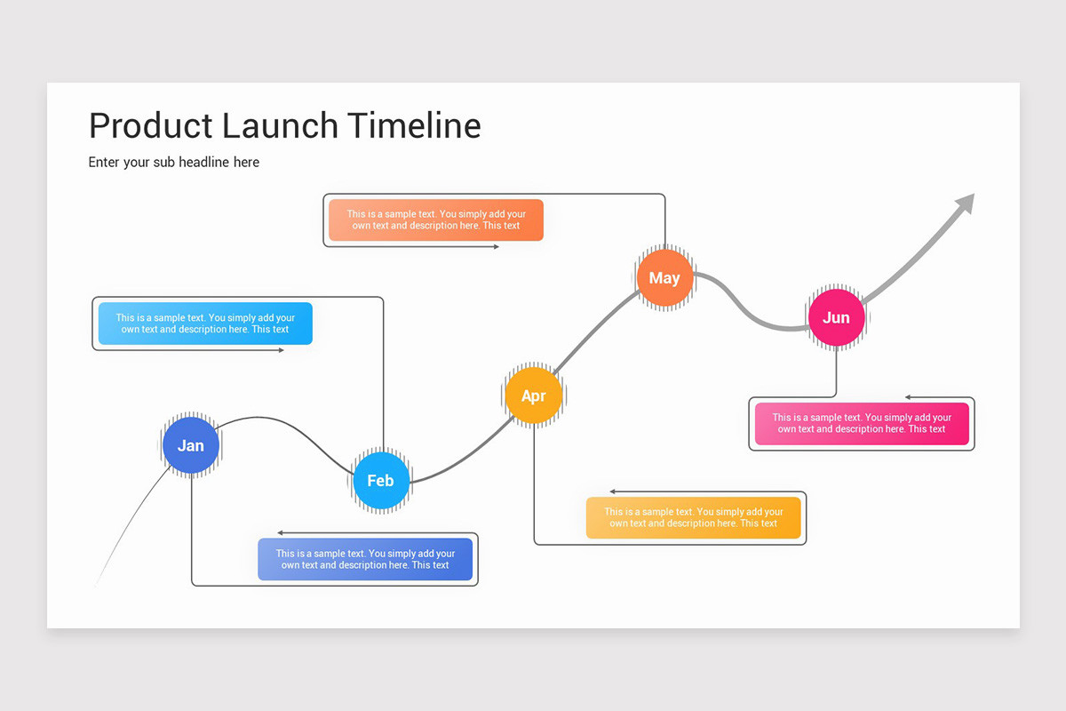 Product Launch Timeline PowerPoint Template | Nulivo Market
