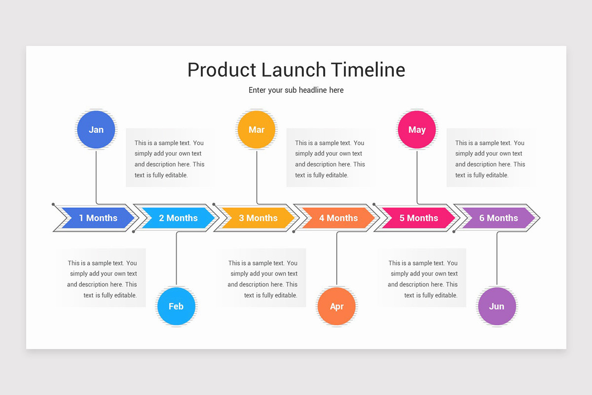 Product Launch Timeline Keynote Template | Nulivo Market
