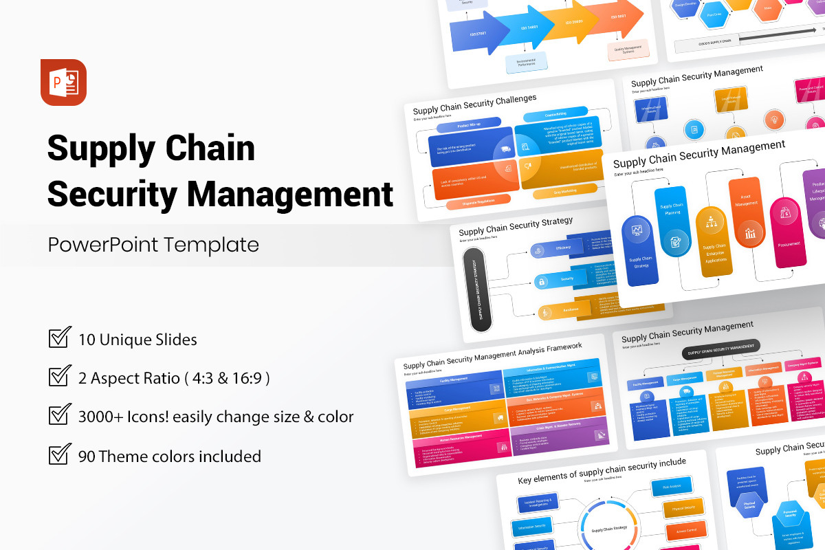 Supply Chain Security Management PowerPoint Template | Nulivo Market