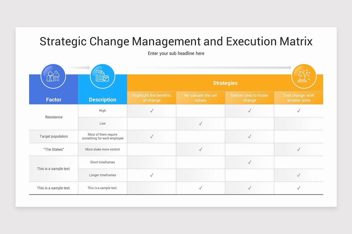 Strategic Change Models PowerPoint Template | Nulivo Market