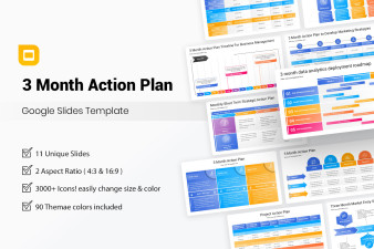 3 Month Action Plan Google Slides Template | Nulivo Market