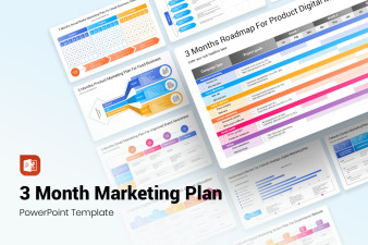 3 Month Marketing Plan PowerPoint Template | Nulivo Market