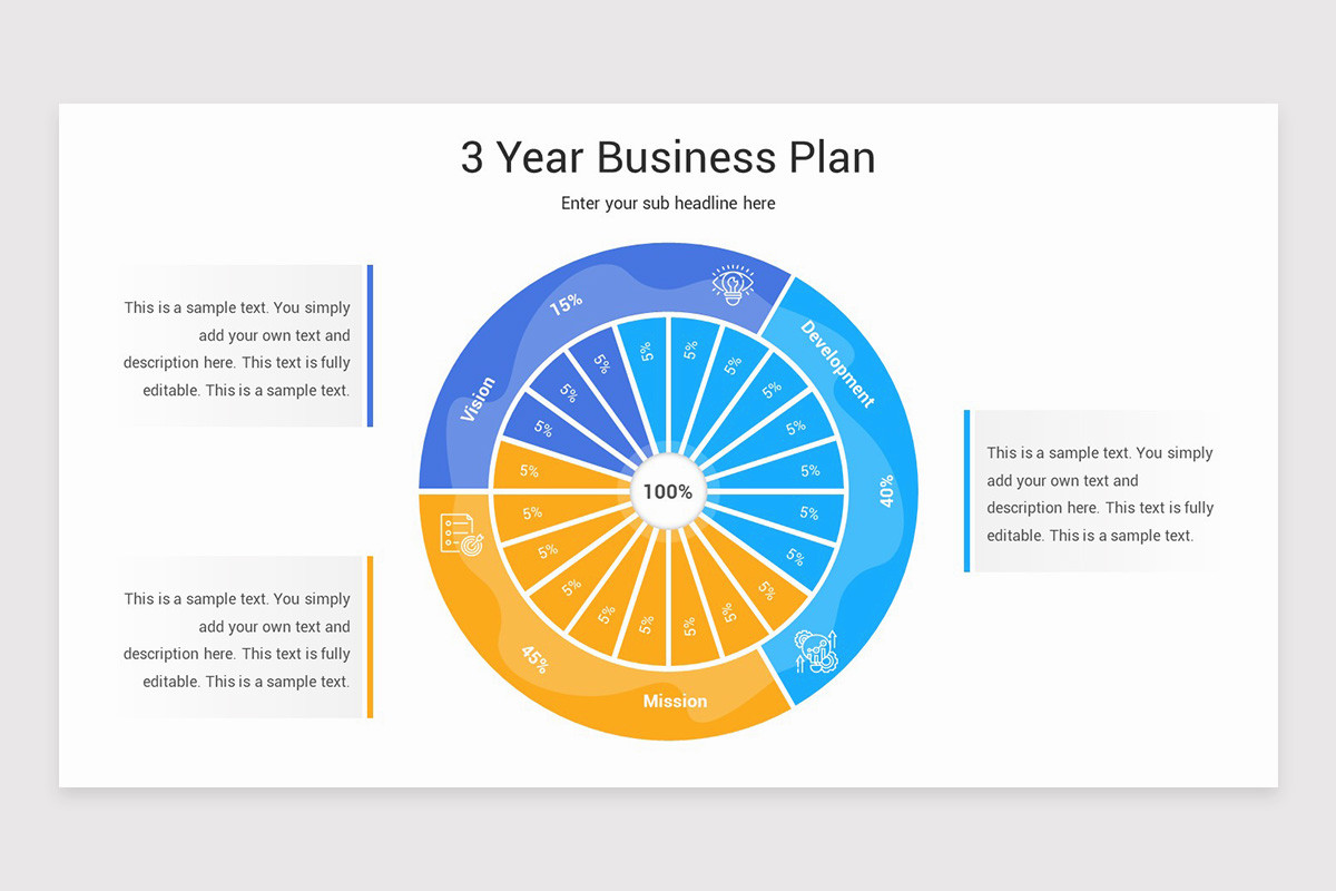3 Year Business Plan PowerPoint Template | Nulivo Market
